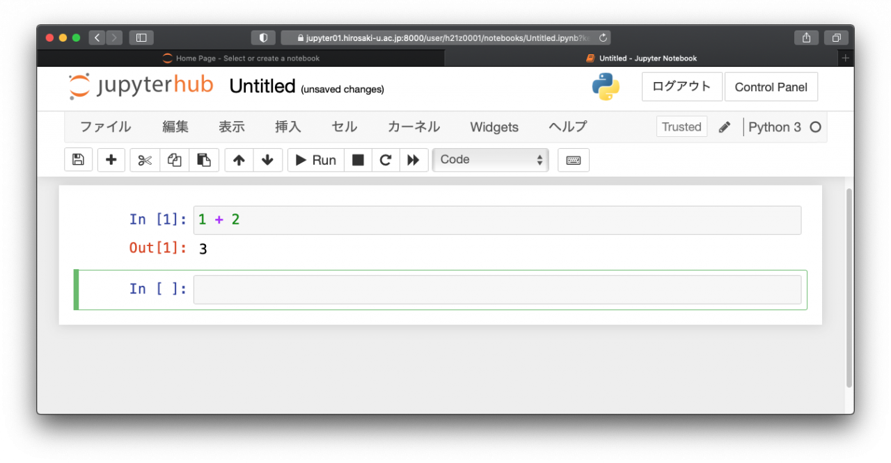 Jupyter Notebook の利用法 Heroic 2021